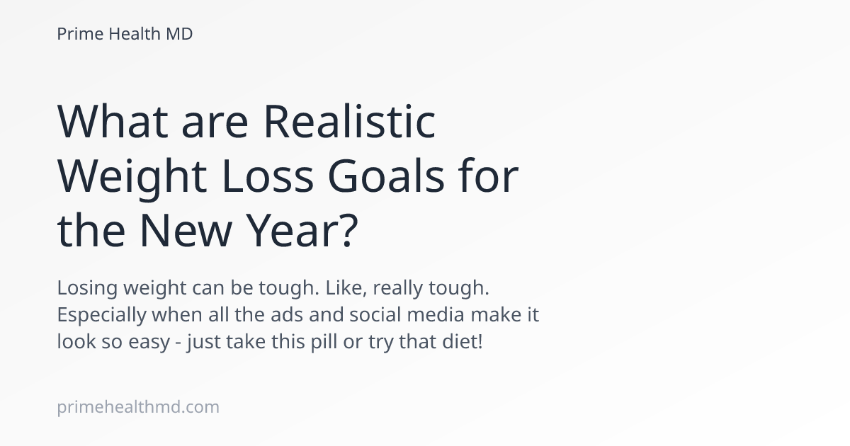 What are Realistic Weight Loss Goals for the New Year?